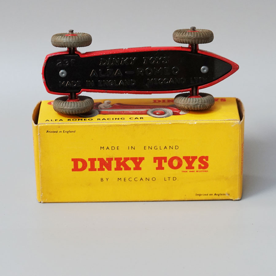Dinky 232 Alfa Romeo racing car picture box gloss base - Die Cast ...