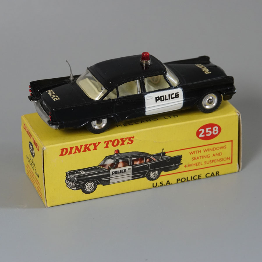 Dinky 258 USA Police Car De Soto Fireflite - Die Cast Models 4 You